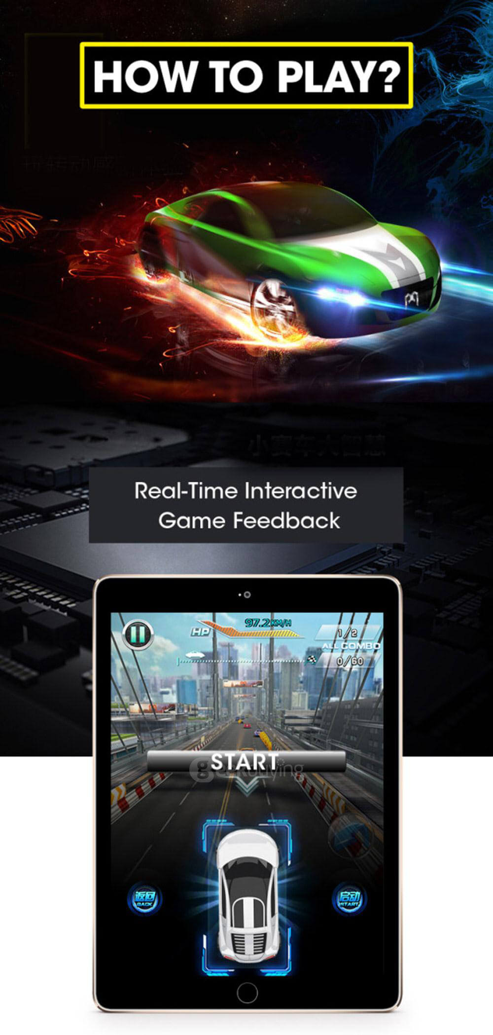 3D Smart Pocket Racing Car