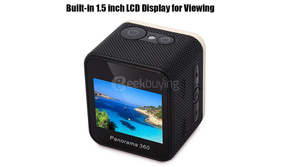 Cube 360S Panorama WiFi 1080P Action Camera - Golden