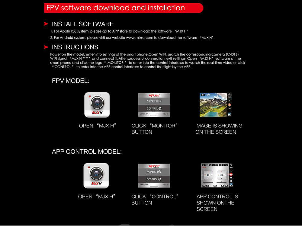 C4016 FPV HD 720P Real Time Aerial Camera