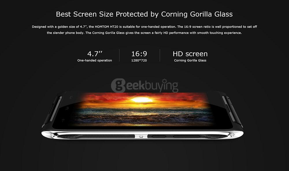 HOMTOM HT20 Waterproof 2GB 16GB Rugged Phone - Black