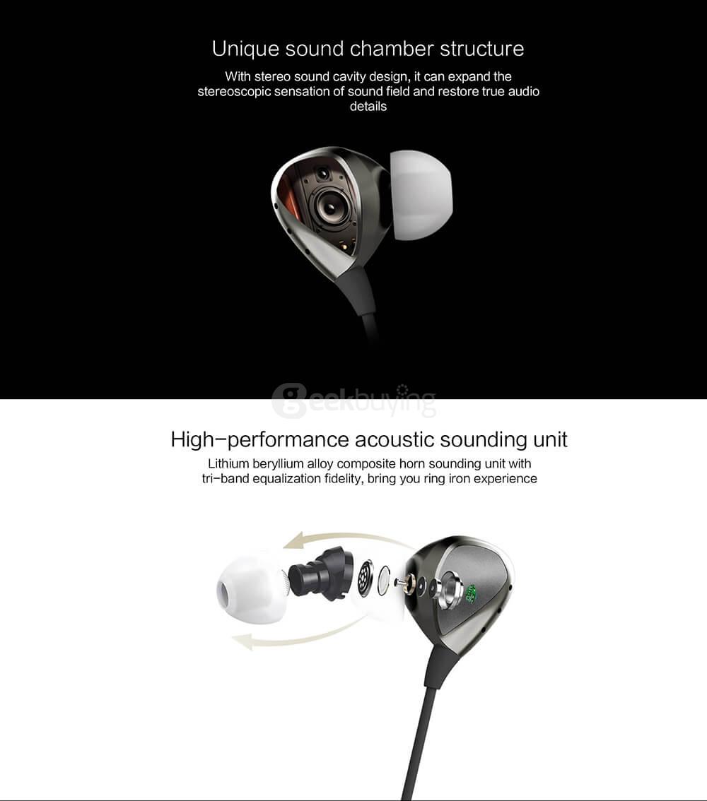 ELE Whisper Wired In-ear Noise Cancelling Earbuds - Blue
