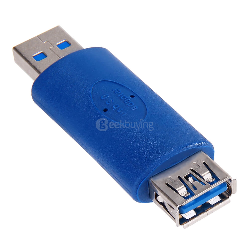 USB 3.0 A Female to A Female Adapter -Blue