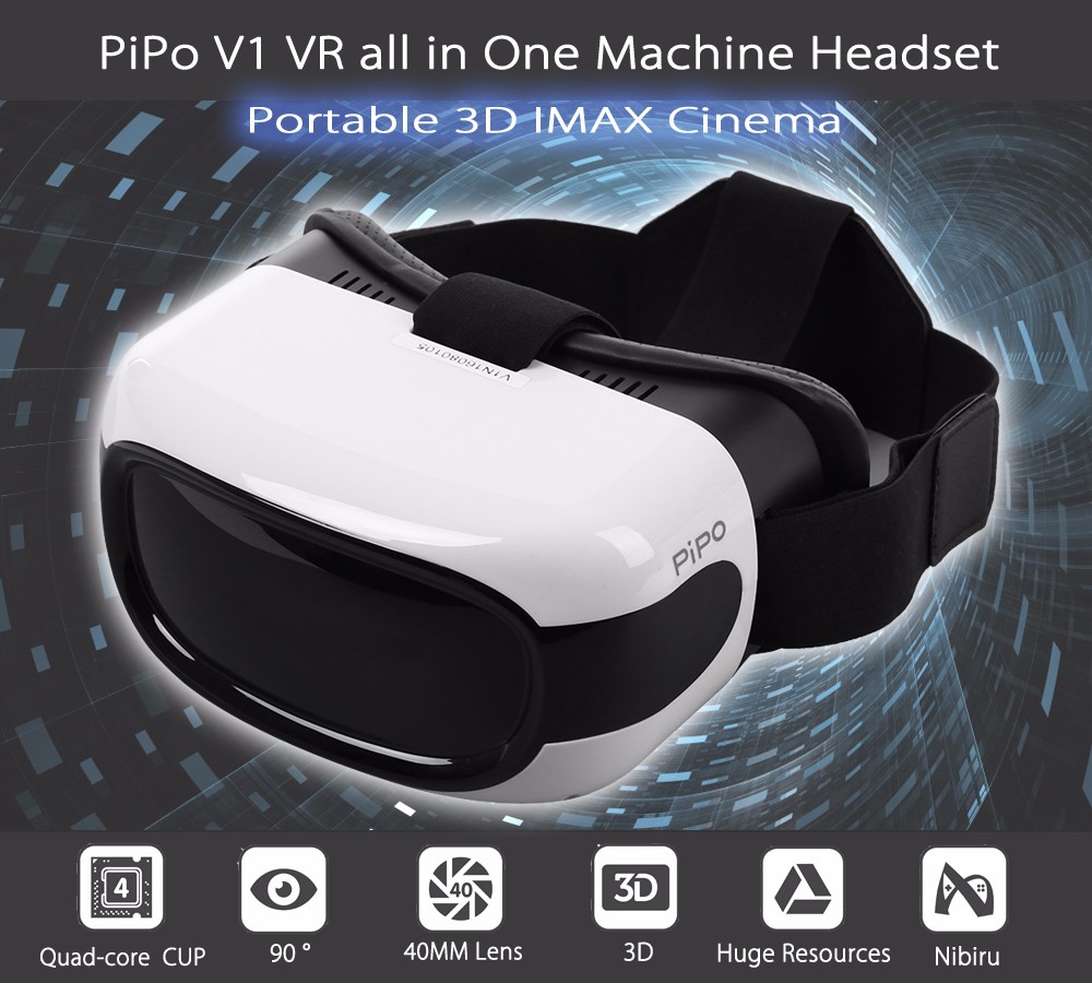 PiPO VR V1 Android 5.1 RK3126 All In One VR Virtual Reality Headset