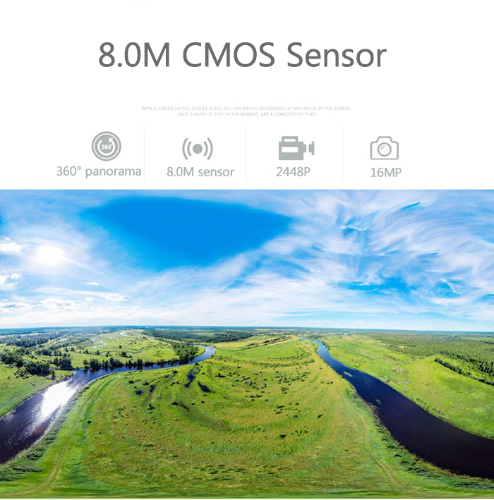 V1 Mini Panorama Camera Mini VR Camera - White