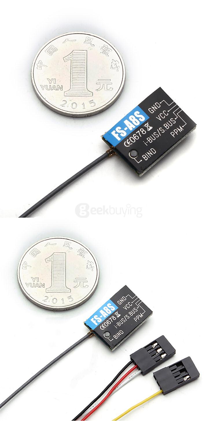 Flysky FS-A8S 2.4G 8CH Mini Receiver