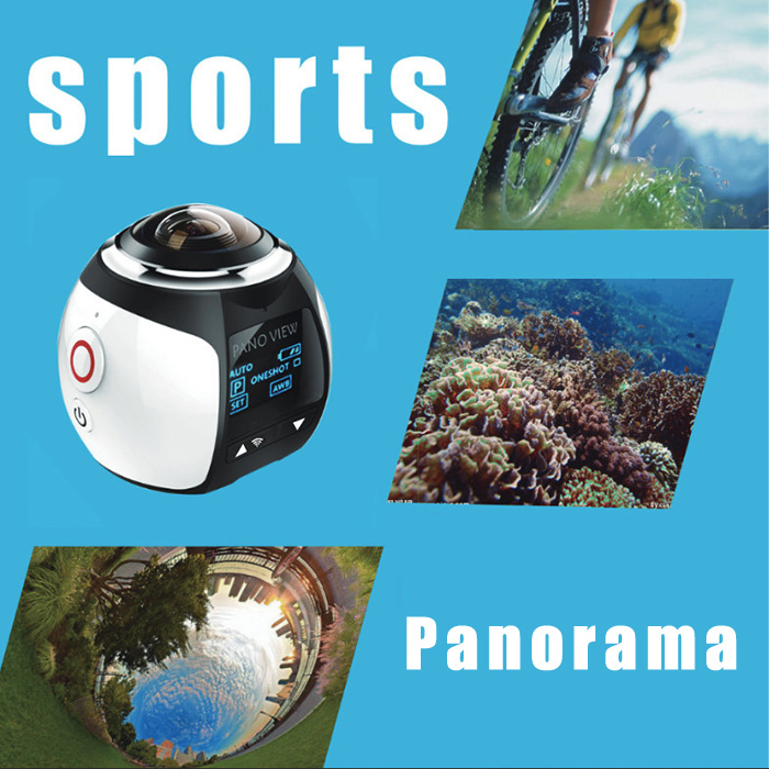 V1 Mini Panorama Camera Mini VR Camera - Black