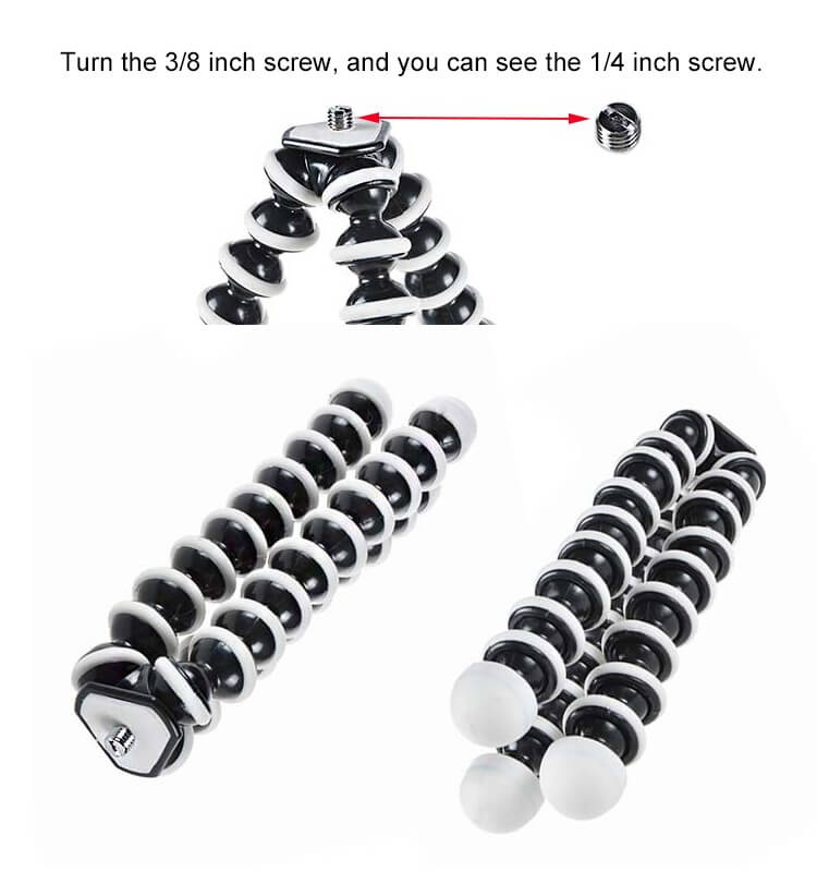 Large Size Stylish Portable Flexible Leg Mini Tripod for Gopro