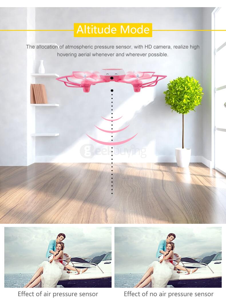 HuaJun W606-6 QQ-FLY WIFI 480P HD Camera RC Quadcopter Yellow