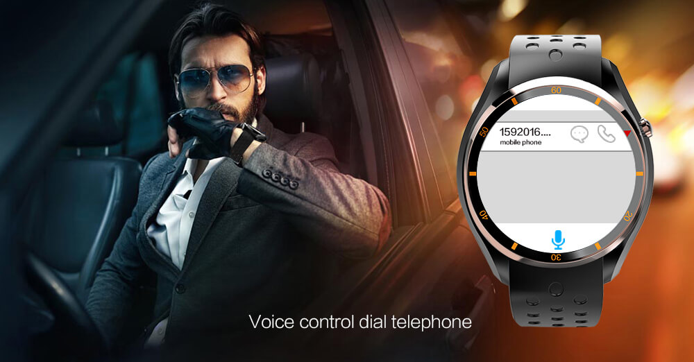 Package B IQI I3 3G Smart Watch Phone-Gold