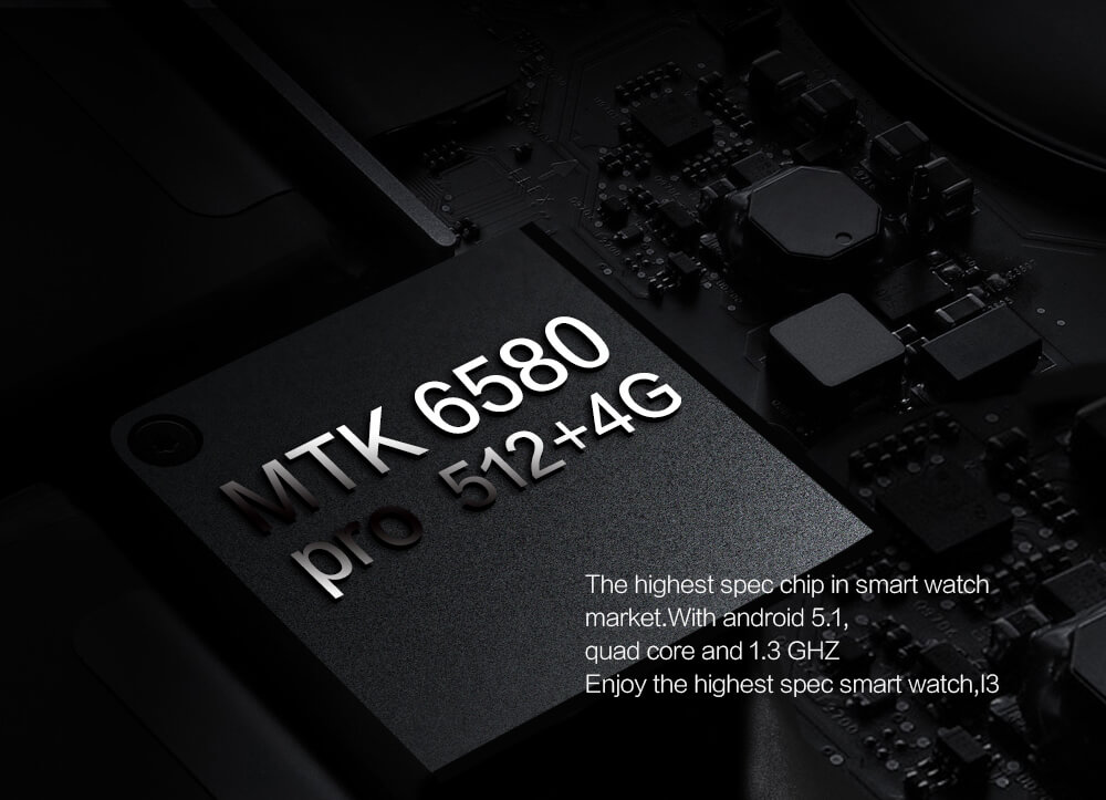 Package B IQI I3 3G Smart Watch Phone-Gold