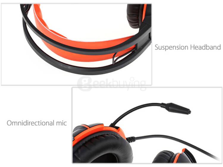 Somic G905 Over-ear Stereo Gaming Headsets with Mic - Orange