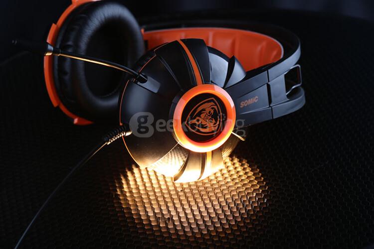 Somic G905 Over-ear Stereo Gaming Headsets with Mic - Orange