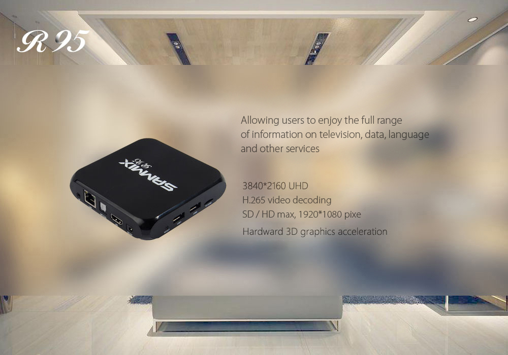 SAMMIX R95 Android 6.0 Marshmallow TV BOX + Tronsmart TSM01