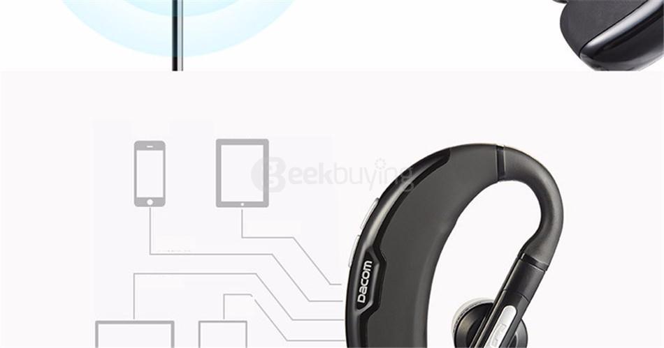 DACOM M10 Mini Wireless Bluetooth 4.0 Sports Ear-hook Headset-Black