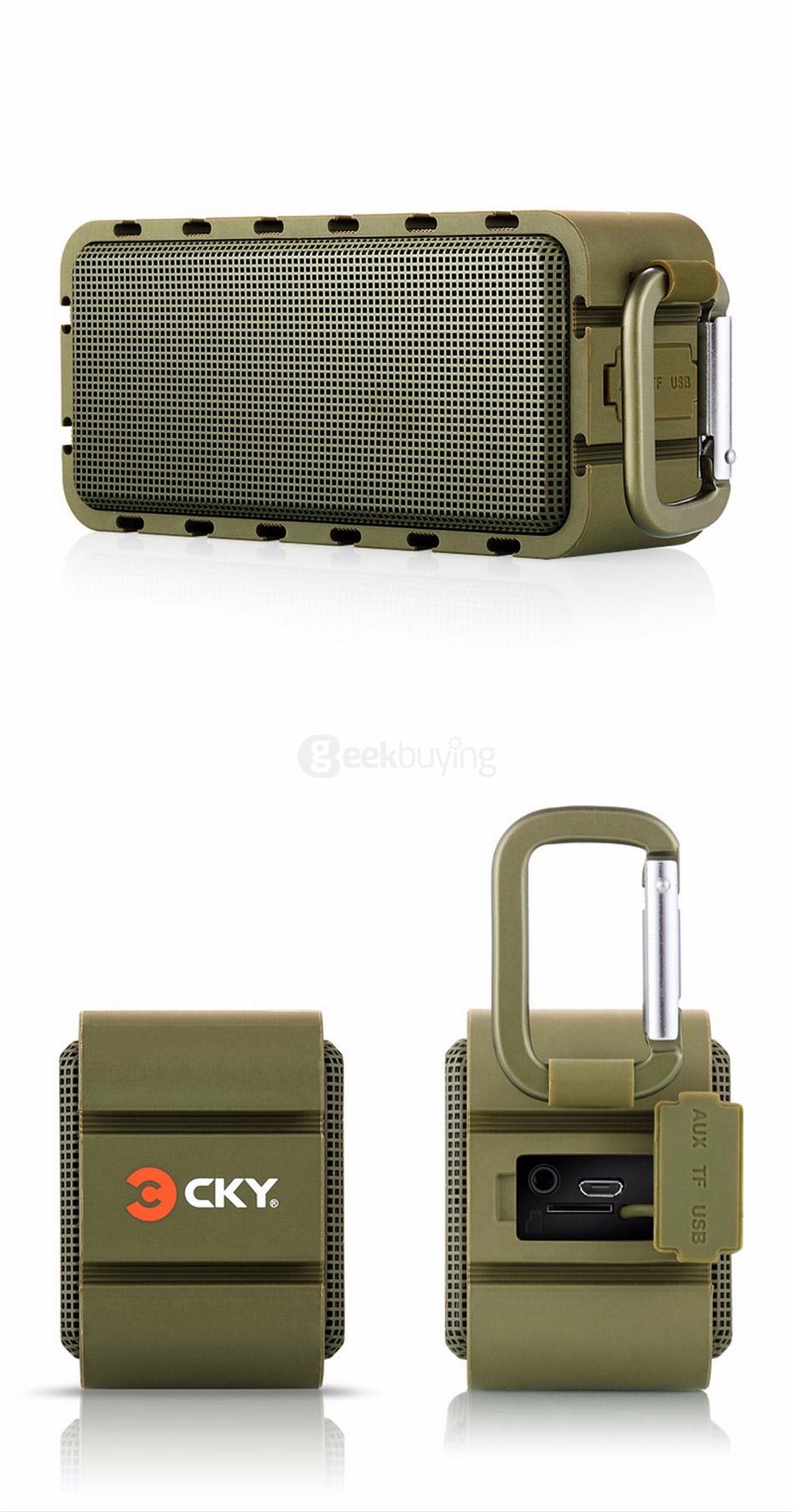 Original CKY CK207 Waterproof Bluetooth Speaker With EDR-Armygreen