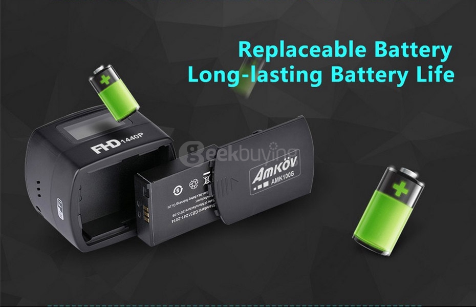 AMKOV AMK100S Panoramic Camera With Waterproof Case