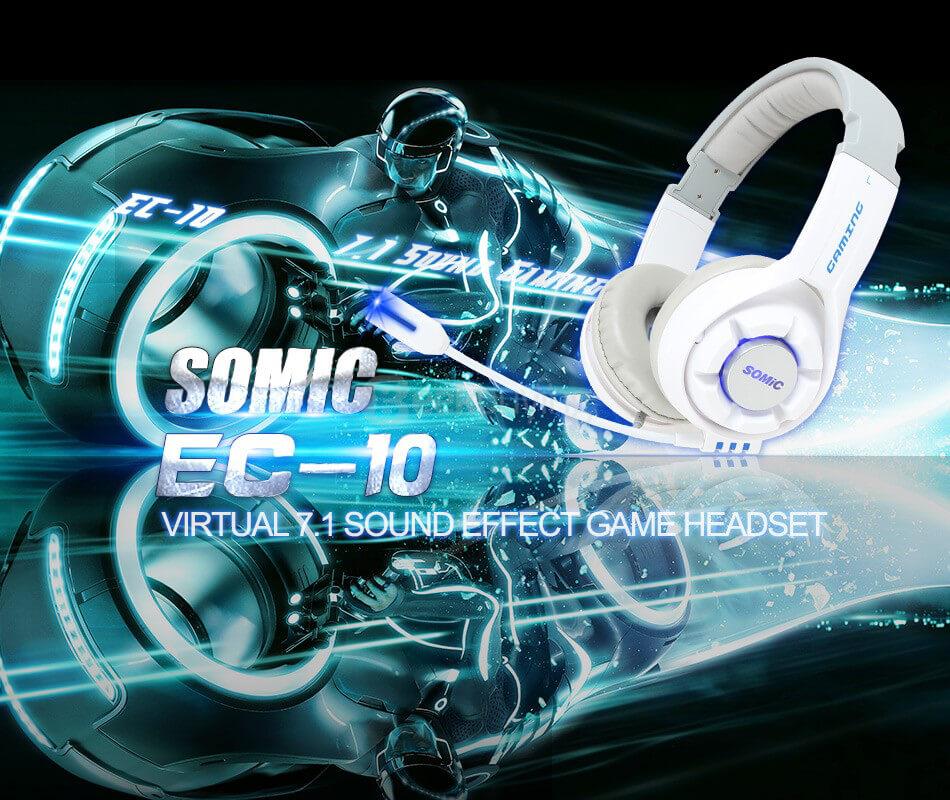 Somic EC10 Gaming Headphone White