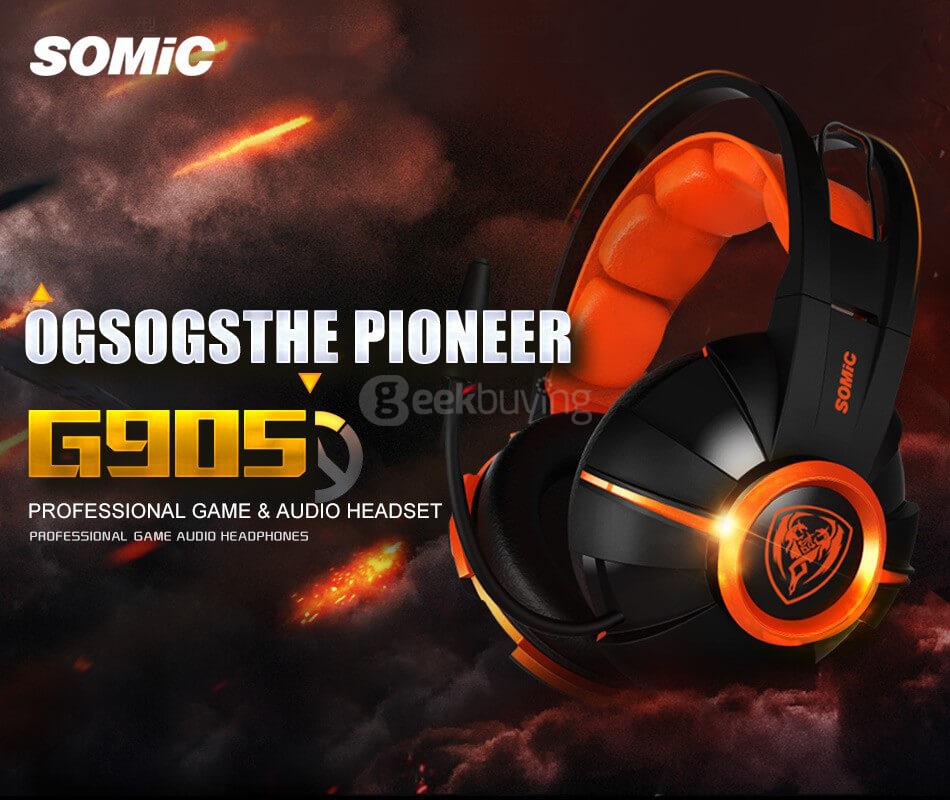 Somic G905 Stereo Gaming Headphone with Mic Orange