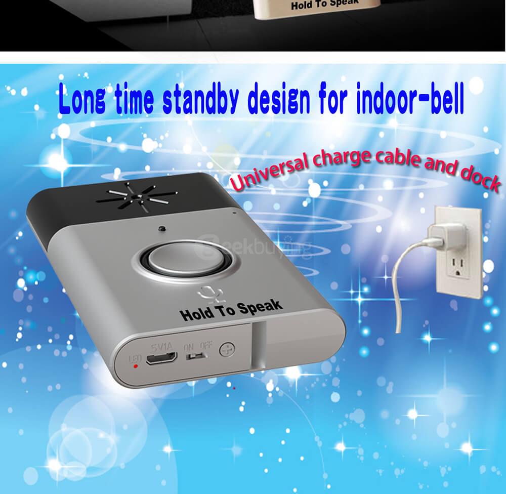 H6-1 Wireless Voice Intercom Doorbell Gold