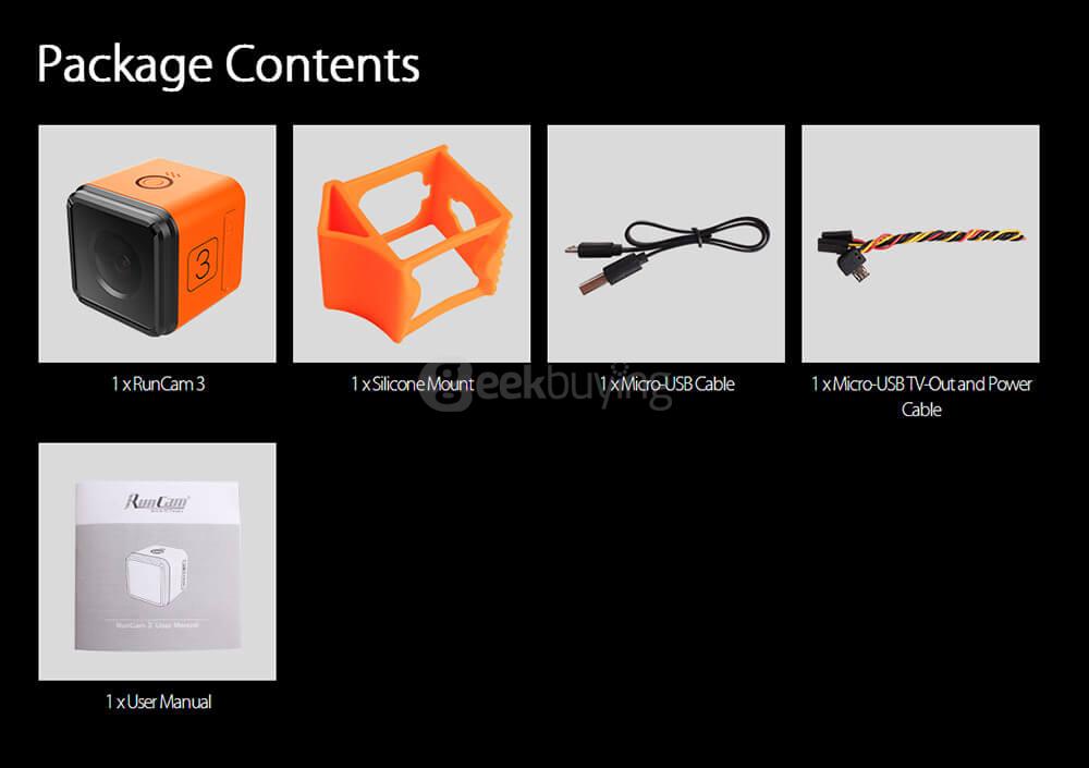 Runcam 3 FPV Camera Orange