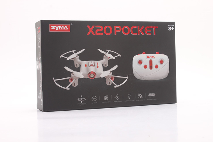 SYMA X20 Pocket 2.4G 4CH 6Aixs RC Quacopter RTF White