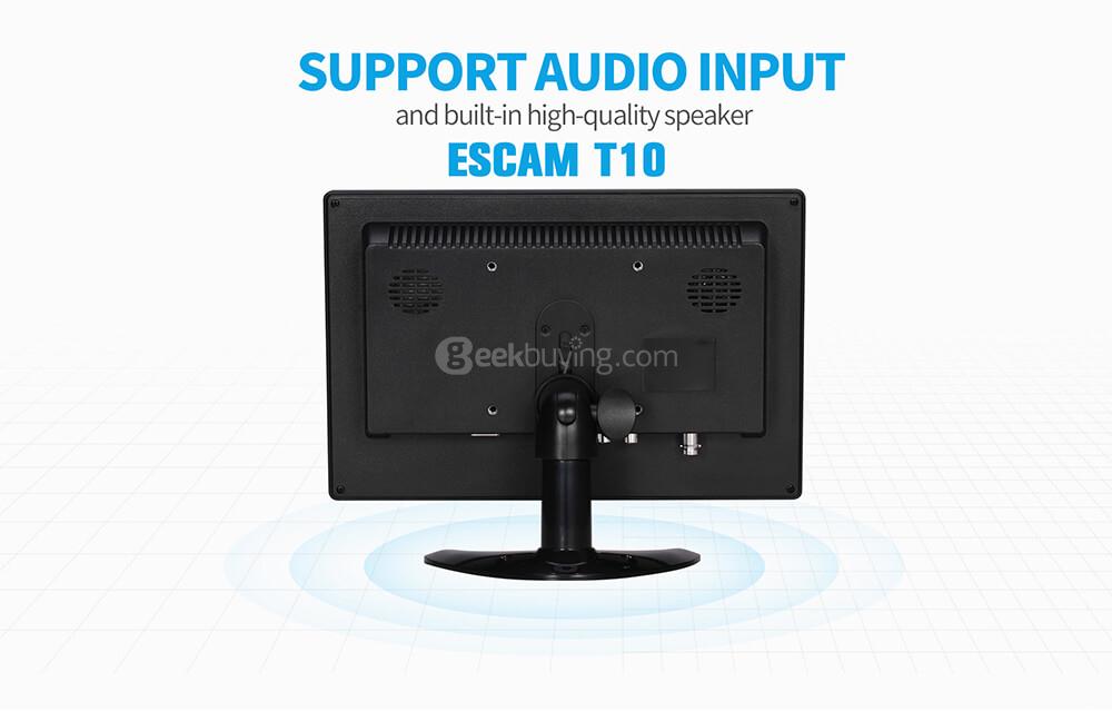 ESCAM T10 10 Inch TFT LCD 1024x600 Monitor