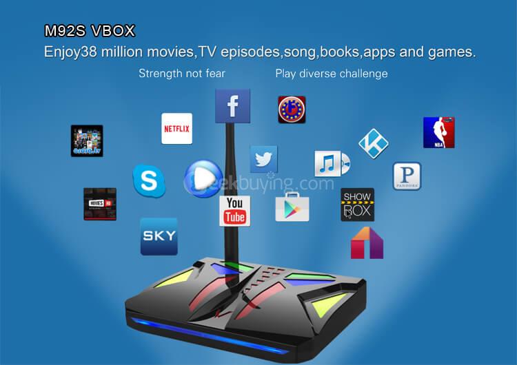M92S VBOX Android 7.1.1 Amlogic S912 4K TV BOX