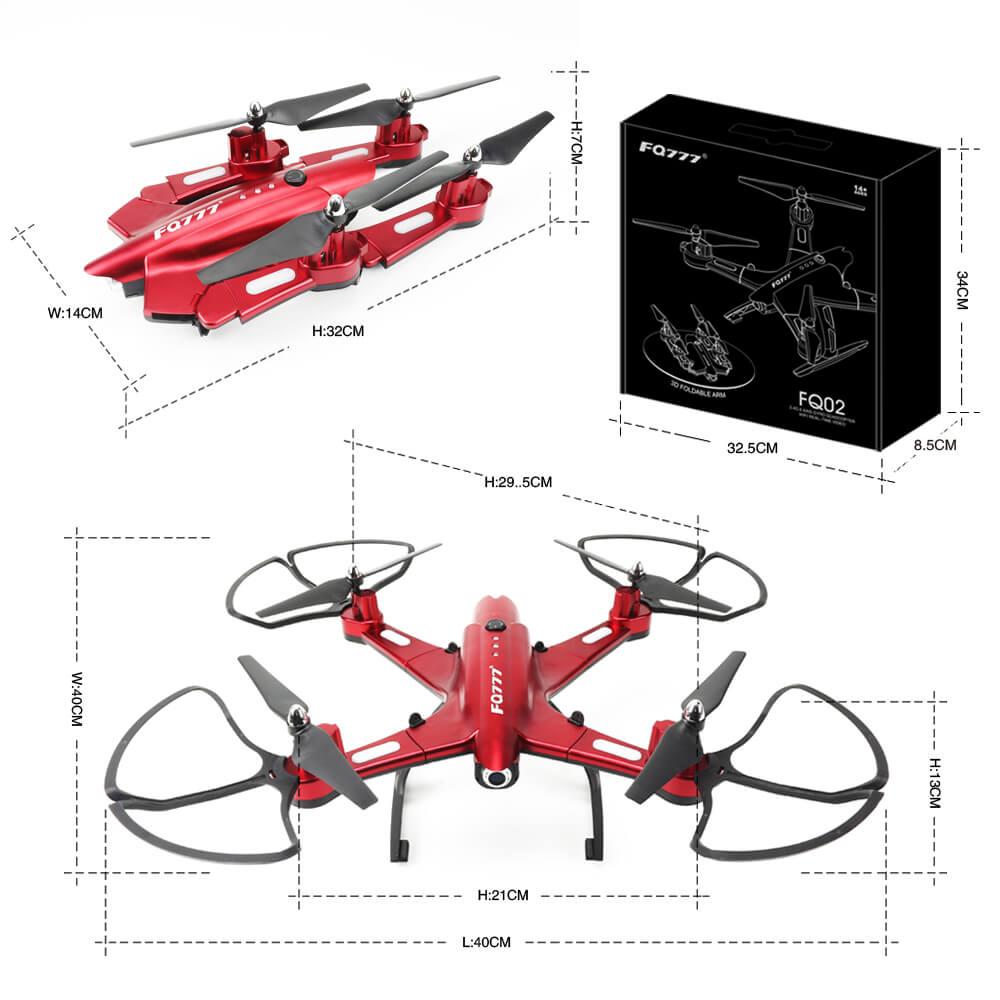 FQ777 FQ02W WIFI FPV RC Quadcopter RTF Red
