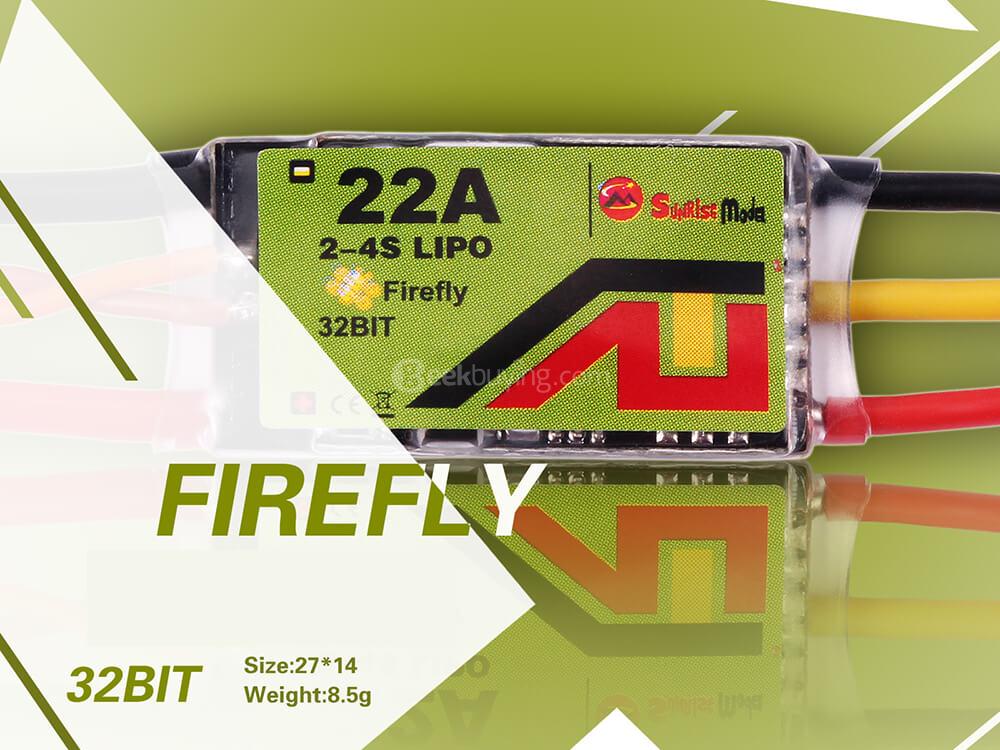 Sunrise Model Firefly Brushless ESC 22A 2-4S 32BIT Dshot 1200