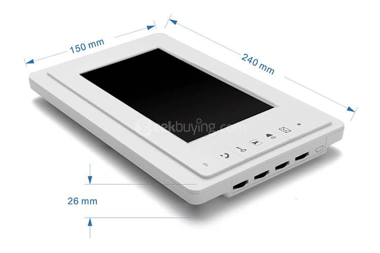 XSL-V70F-M4 Smart Video Door Phone Intercom HD 7 Inch Display