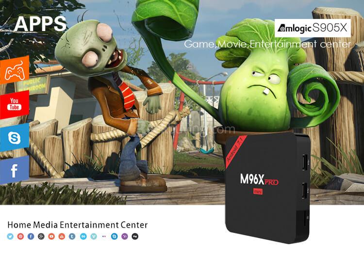 M96X Pro Mini Android 7.1.1 4K HDR TV BOX