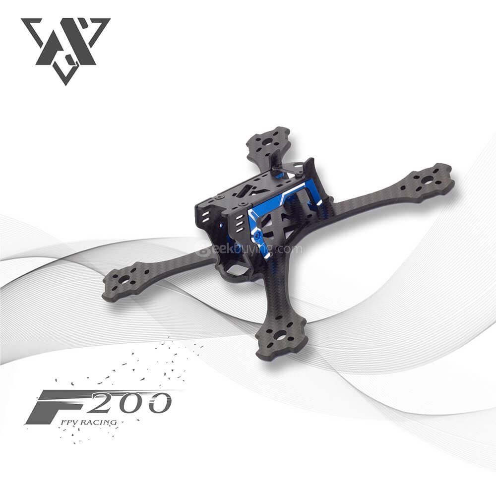 Awesome F200 200mm True-X 4mm Thick Frame Kit Gold