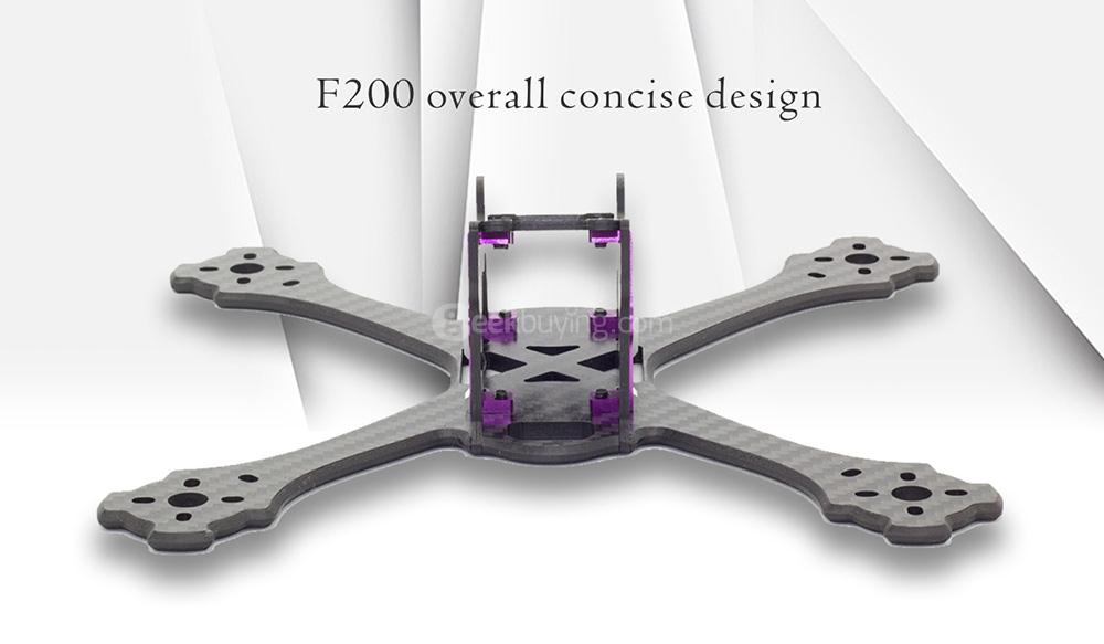 Awesome F200 200mm True-X 4mm Thick Frame Kit Gold