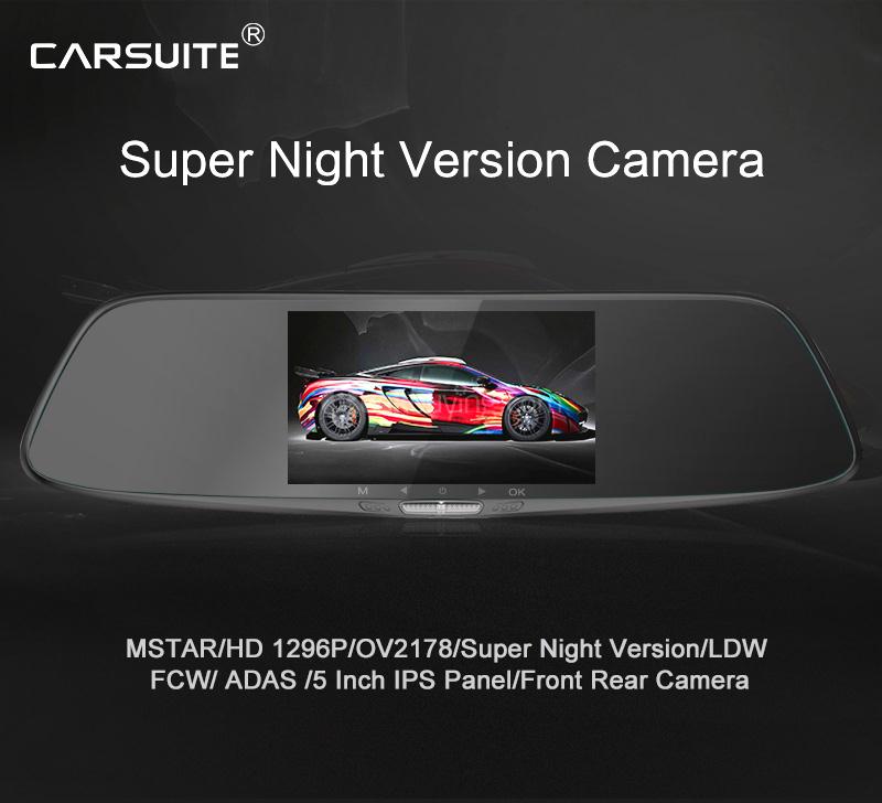 CARSUITE V30P Car DVR 1296P MSTAR Chipset -Black