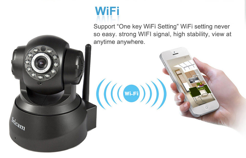 Sricam SP012 WiFi 720P IP Camera -White