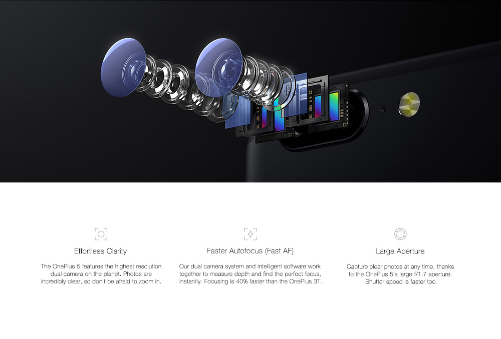 Package Oneplus 5 A5000 8GB 128GB Smartphone Slate Gray