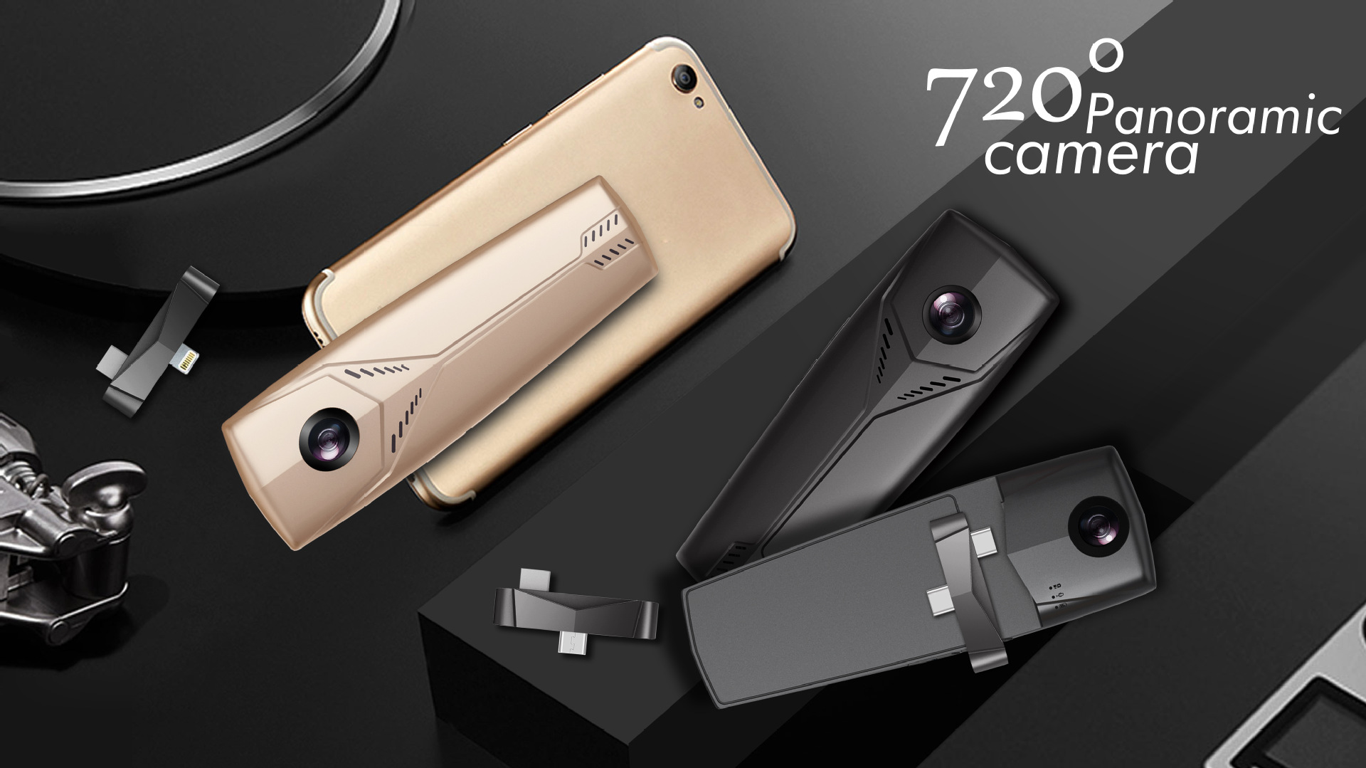 Hi720 Panoramic Camera Dual 4MP OV4689 Fisheye Lens