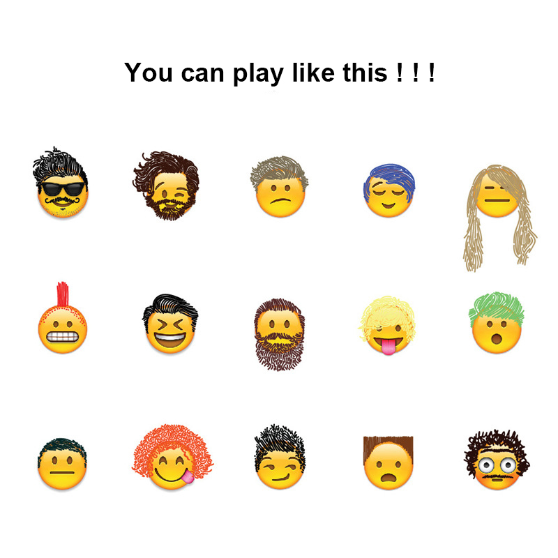 Emoji Smile Face Sticker 12 Sheets