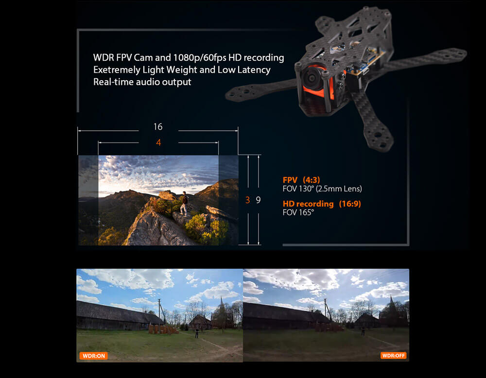 RunCam Split FPV Camera with WiFi Module Orange