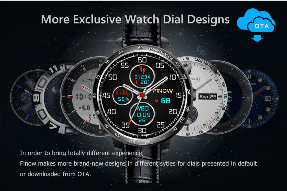 Finow Q7 Smart Watch Black