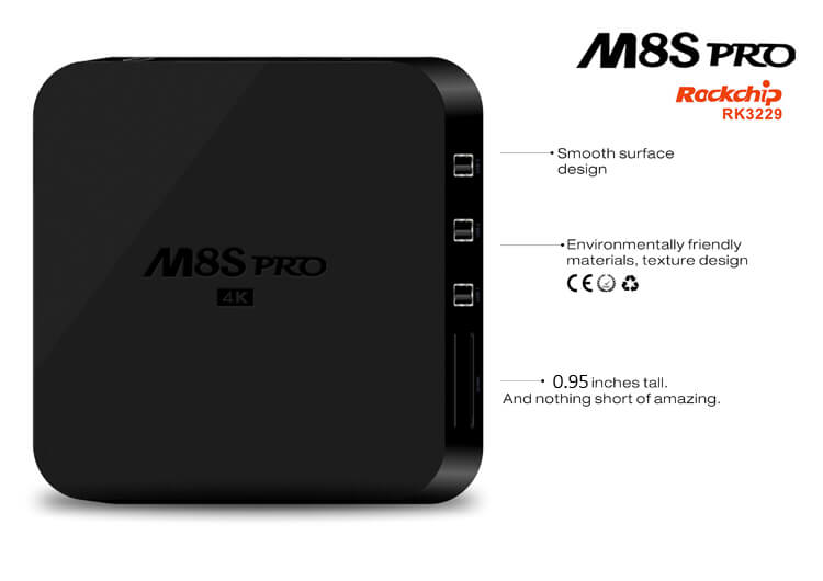 M8S PRO Android 6.0 RK3229 4K TV BOX+TSM01