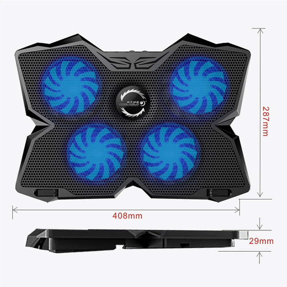 CoolCold Ice Magic 2 K25 Cooling Pad Black