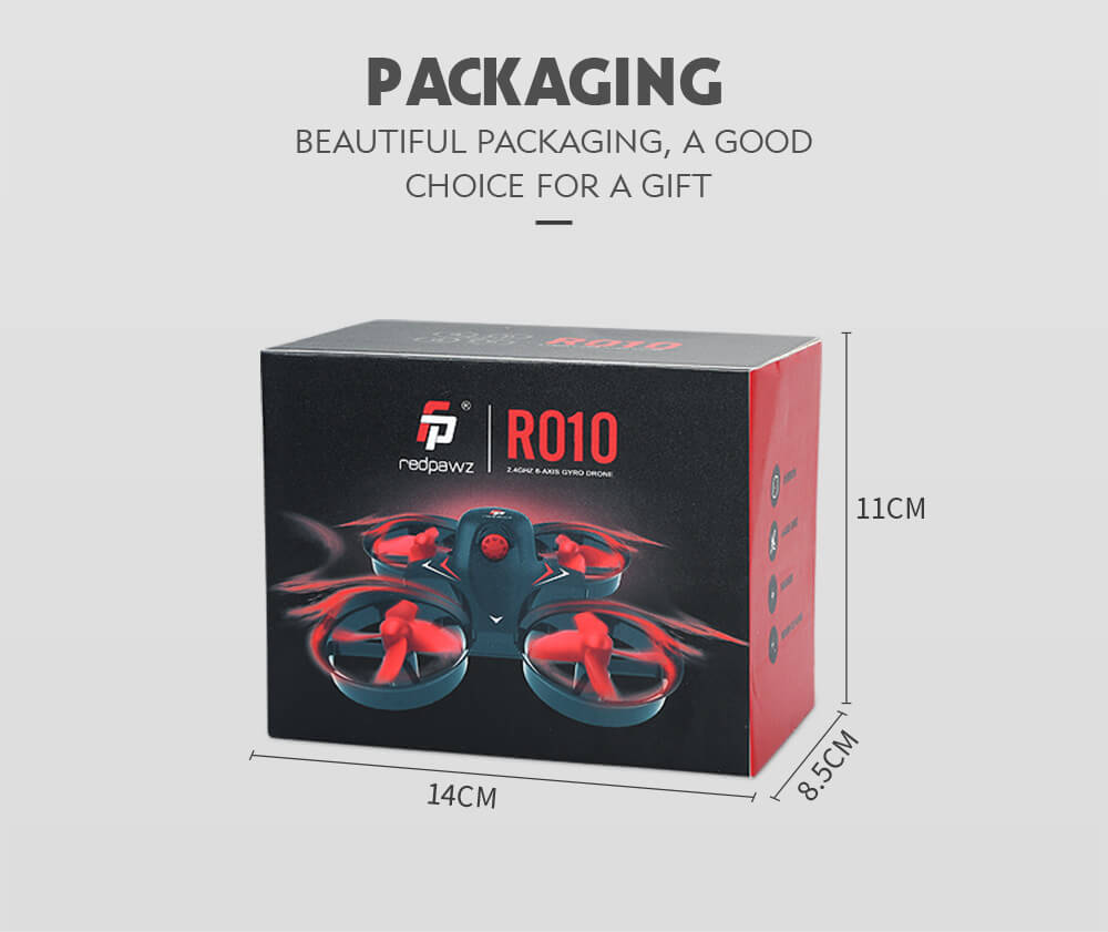 Redpawz R010 Mini Quadcopter RTF with Extra 260mAh Battery Blue