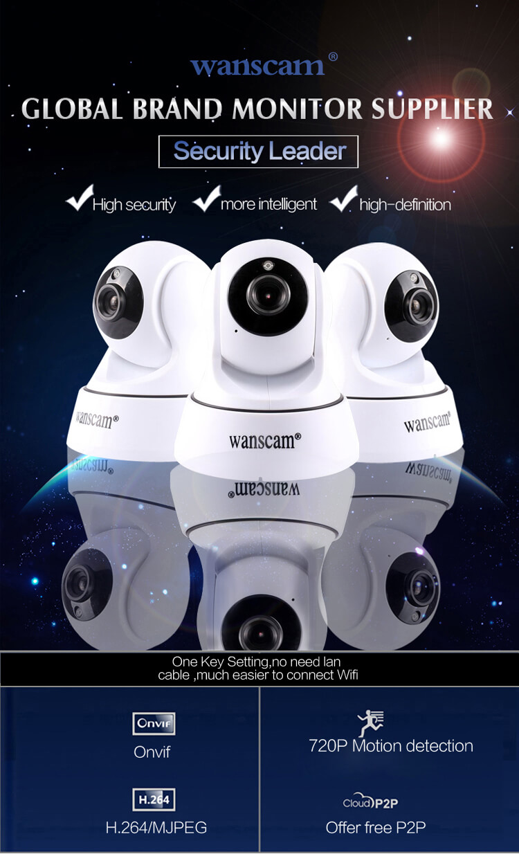 WANSCAM HW0036 720P IP Camera -White
