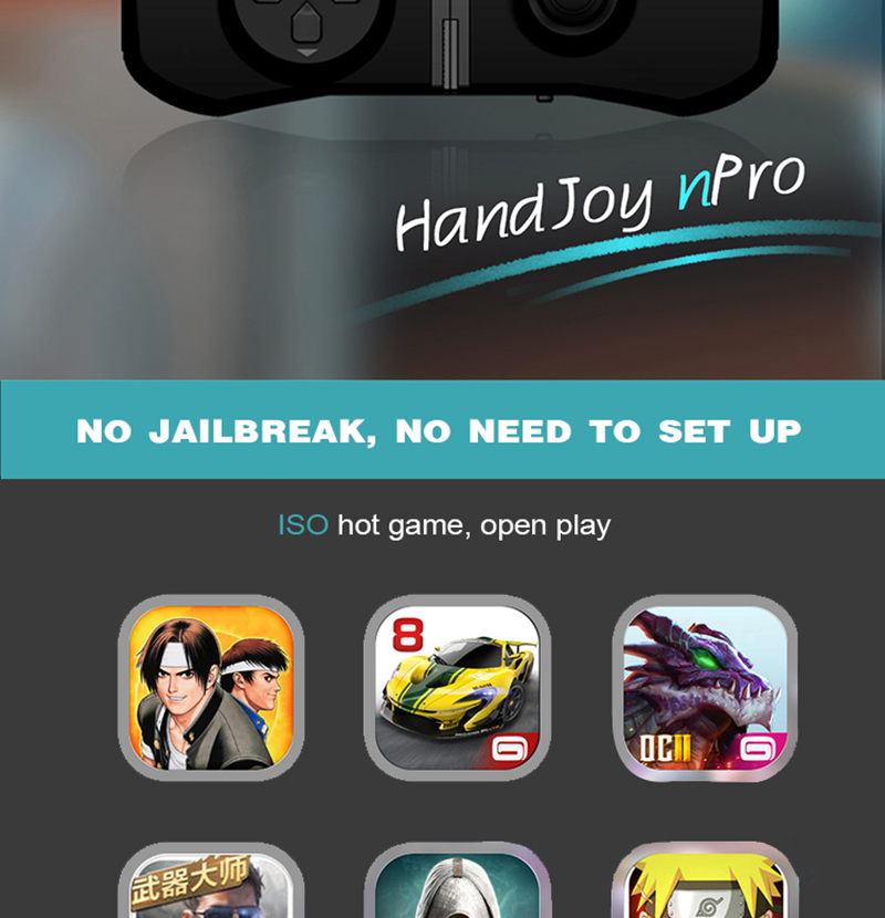 Handjoy nPRO Wireless Bluetooth Gamepad Black
