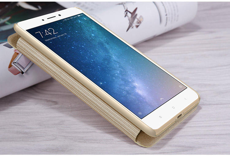 White Nillkin Sparkle Xiaomi Mi Max 2 Leather Case