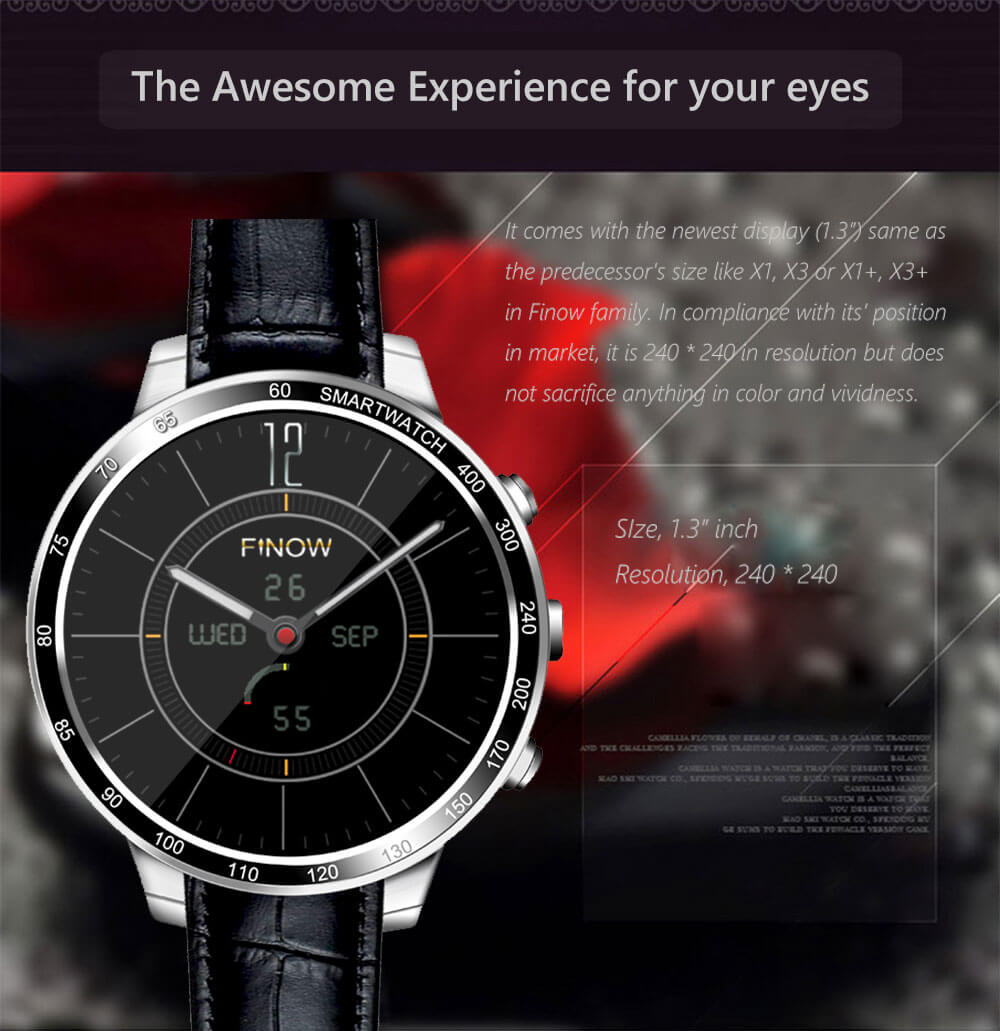 Finow Q7 Smart Watch Black