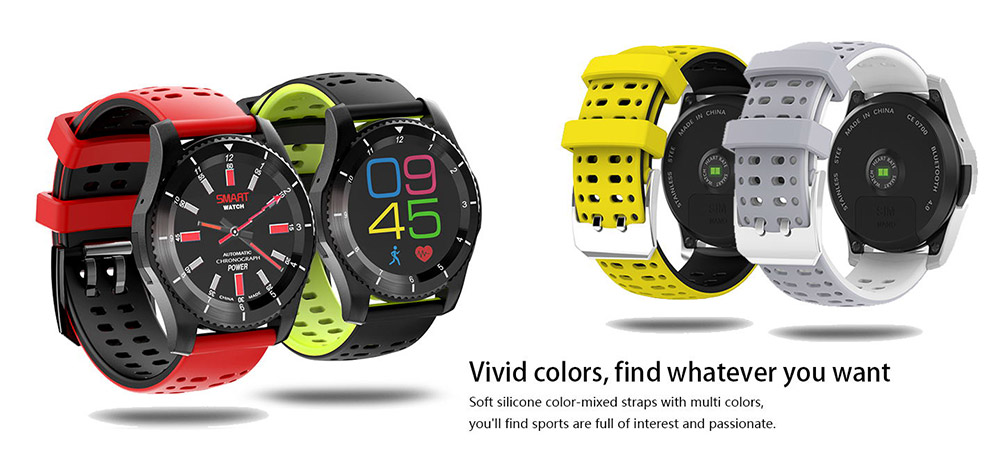 No.1 GS8 Smartwatch Silver Yellow