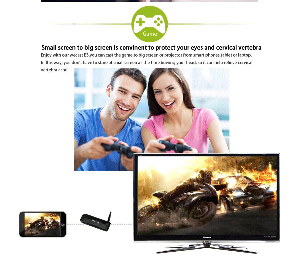 EC DREAM E3 2.4Ghz TV Dongle