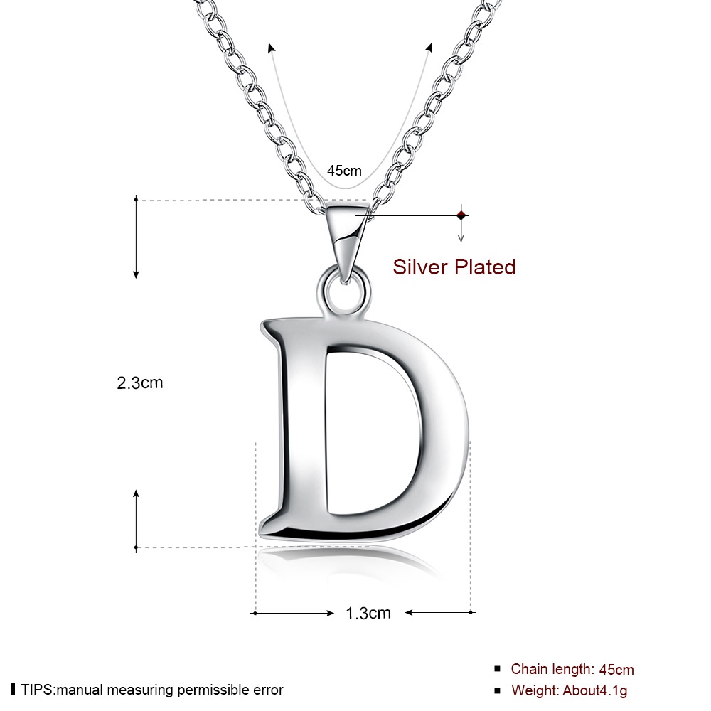 LKNSPCN968 Silver Plated Necklack D